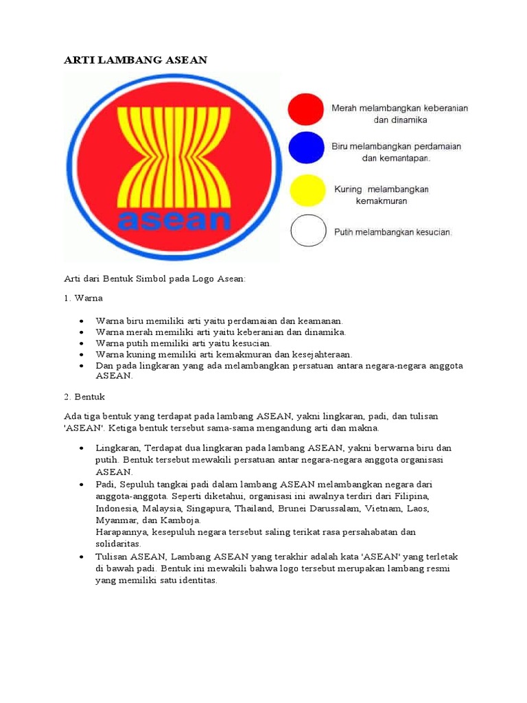Arti Lambang Asean | PDF | Perjalanan