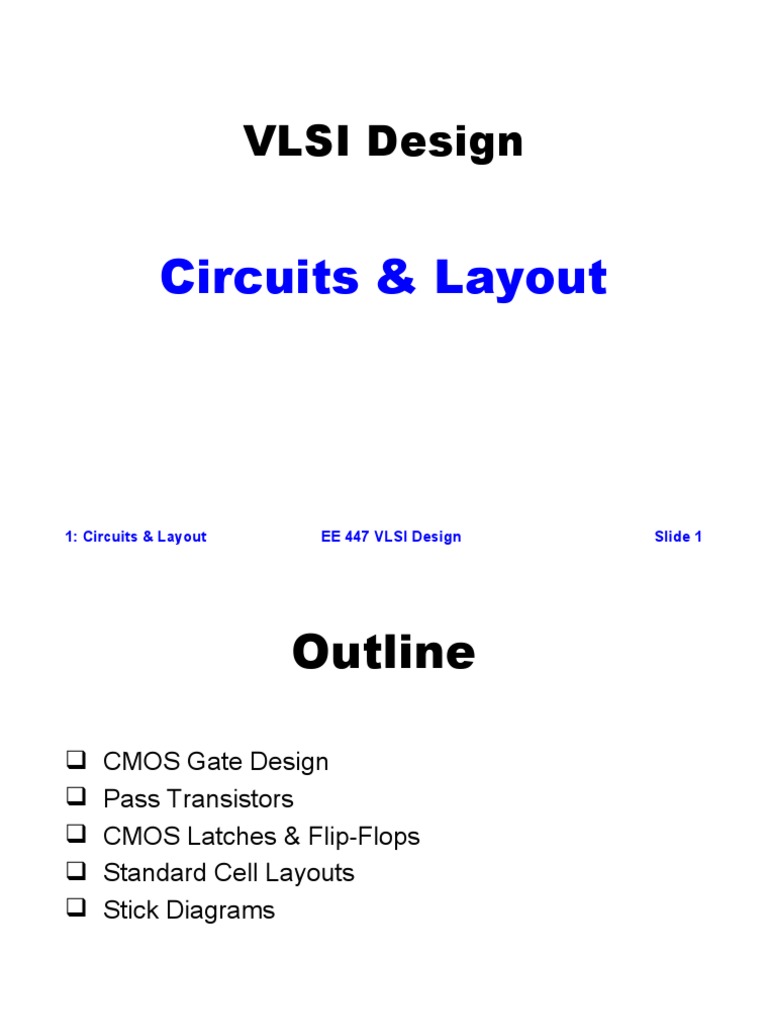 VLSI Design: Circuits and Layout Guide | PDF | Cmos | Logic Gate