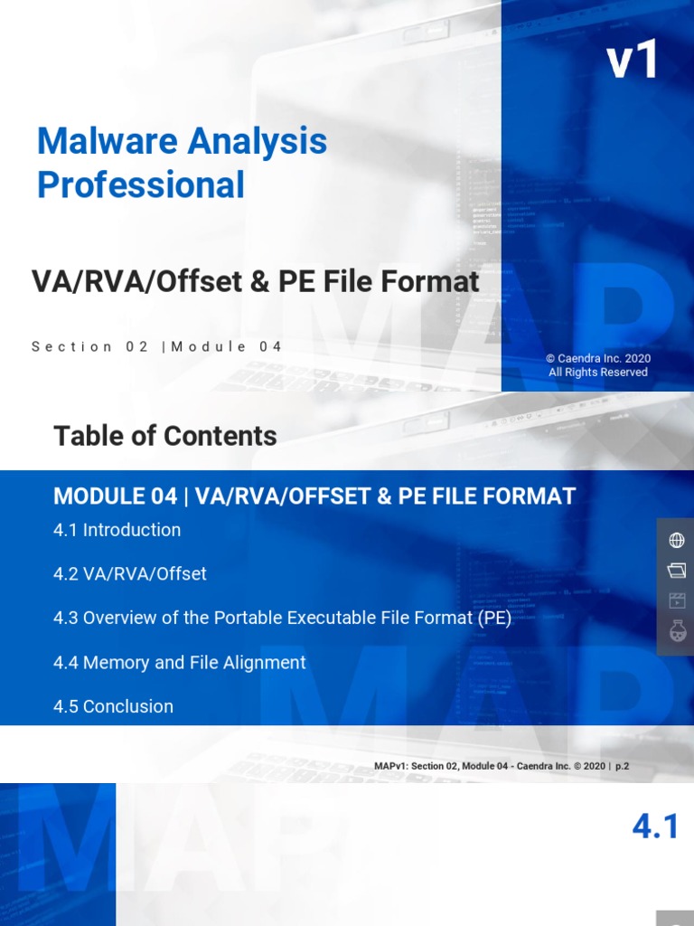 Malware Analysis Professional: VA/RVA/Offset & PE File Format | PDF | Computer File | Computer ...