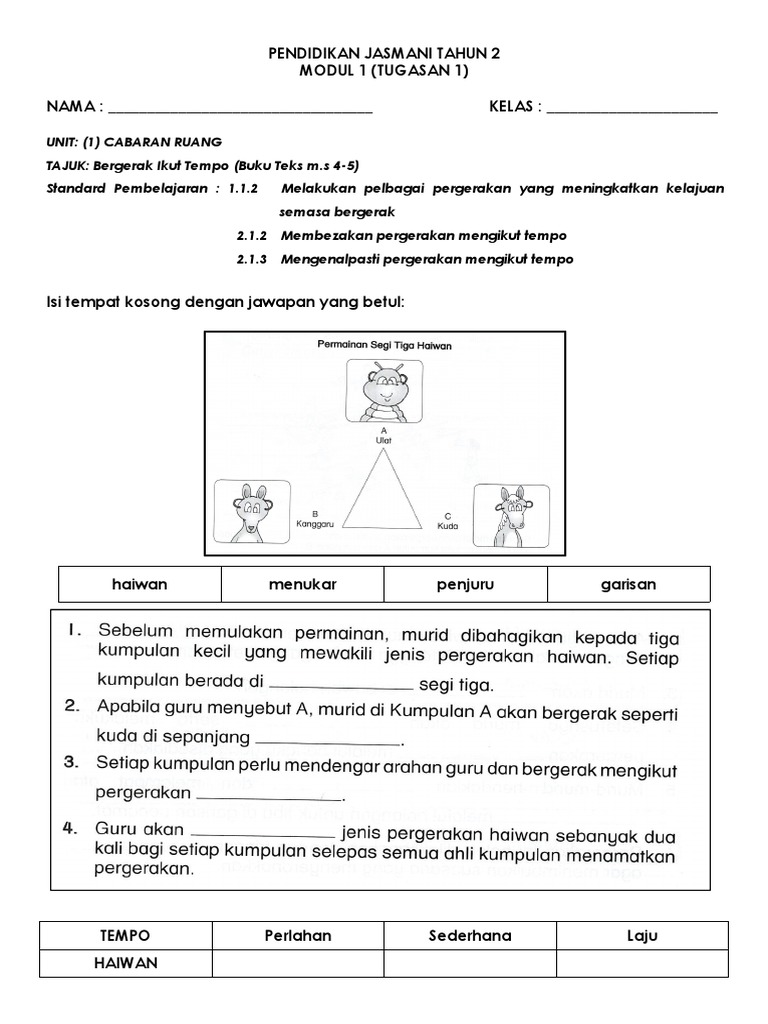 Modul 1 PJ Tahun 2 | PDF