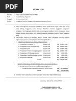 Format dan Contoh Telaahan Staf | PDF