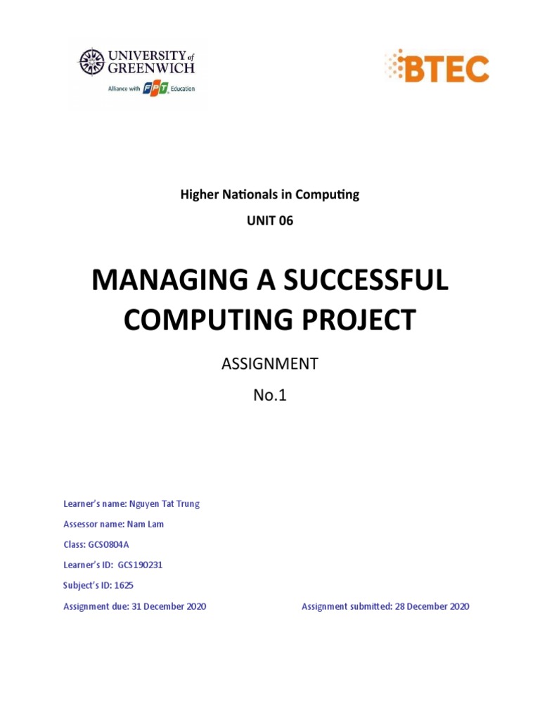 Managing A Successful Computing Project Smart Home Automation Pdf