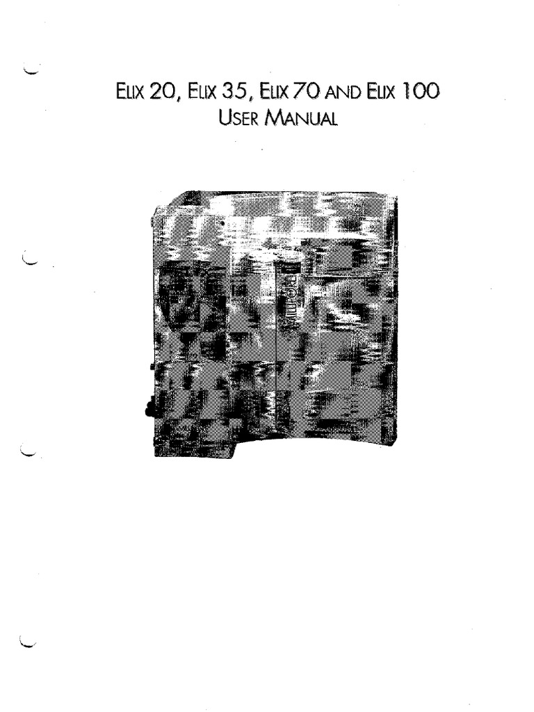 Elix 20 Tot Elix 100 User Manual | PDF | Trademark | Total Organic Carbon