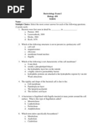 Human Biology Exam Sample Questions | PDF | Bacteriophage | Bacteria