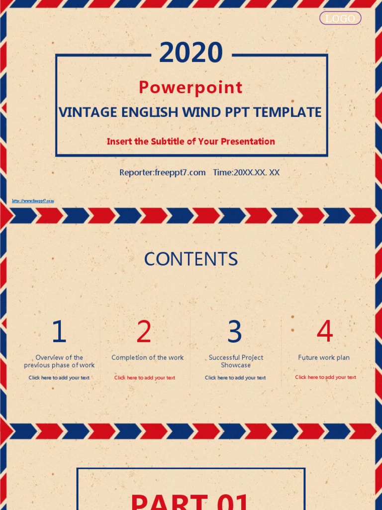 Powerpoint: Vintage English Wind PPT Template | PDF | Microsoft Power ...