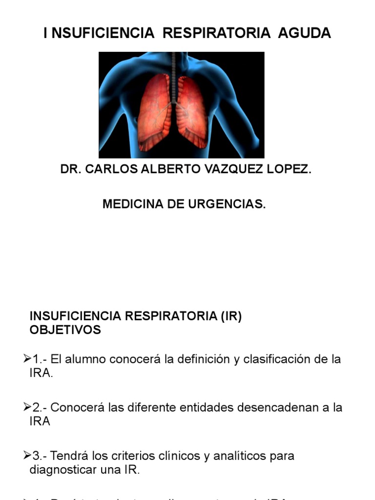 Insuficiencia Respiratoria Aguda | PDF | Enfermedades y trastornos ...