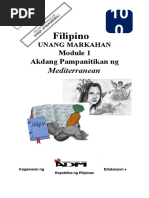 Filipino: Ikatlong Markahan - Modyul 3: Tula Mula Sa Uganda | PDF