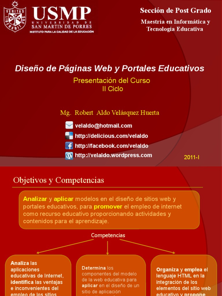 Diseño de Páginas Web y Portales Educativos | PDF | Internet y web ...