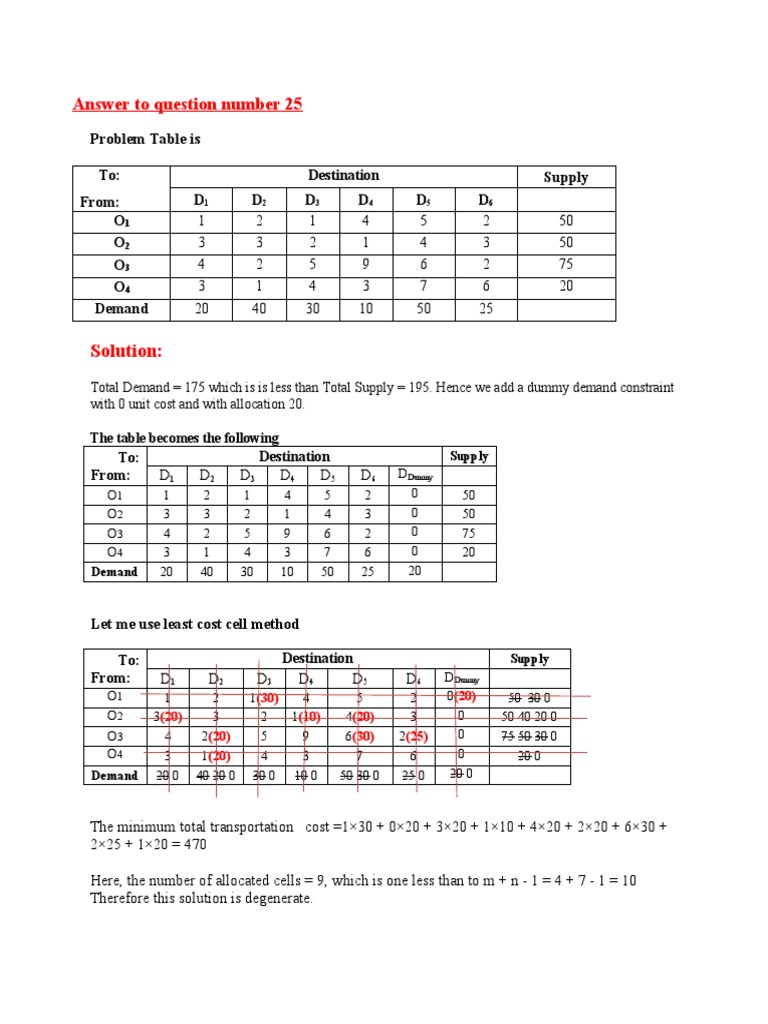 Answer To Question Number 25 | PDF | Applied Mathematics | Algorithms