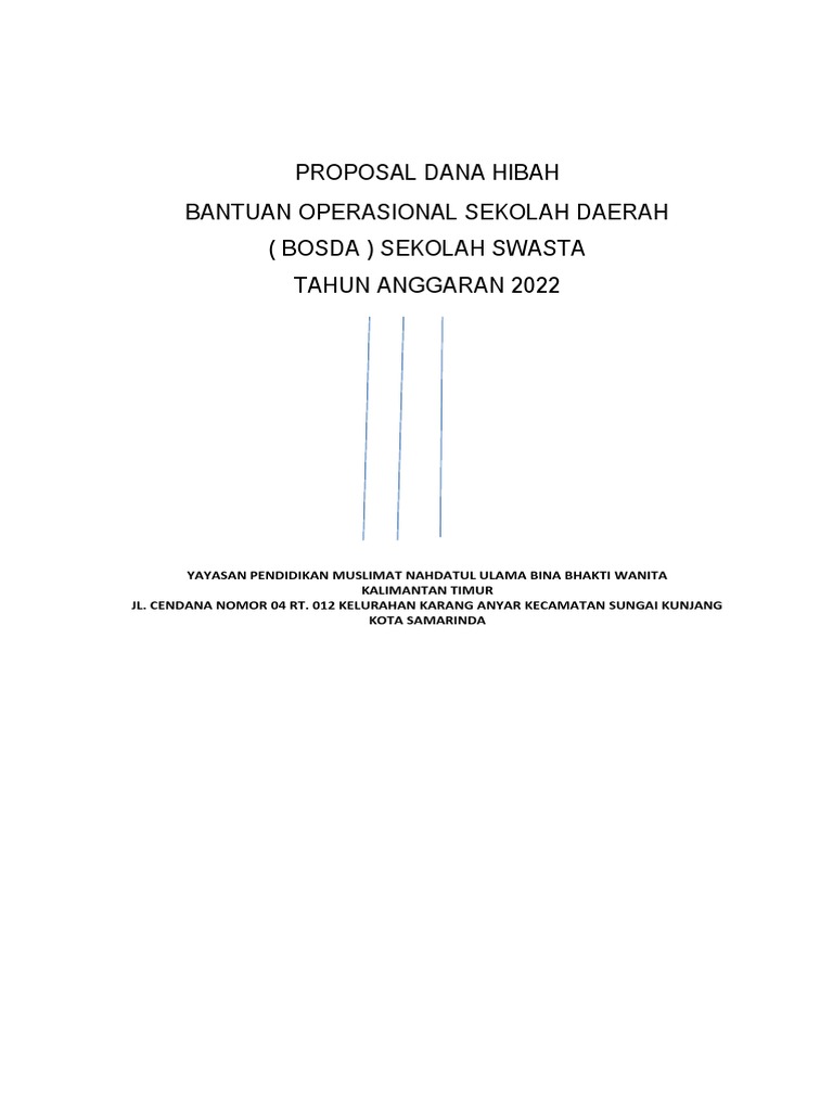 Proposal Bosda 2022 | PDF