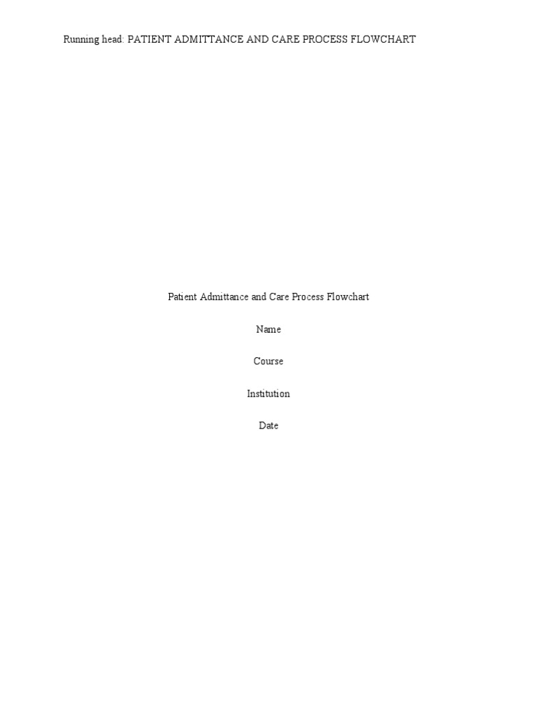 Patient Admission and Care Workflow | PDF | Patient | Health Care