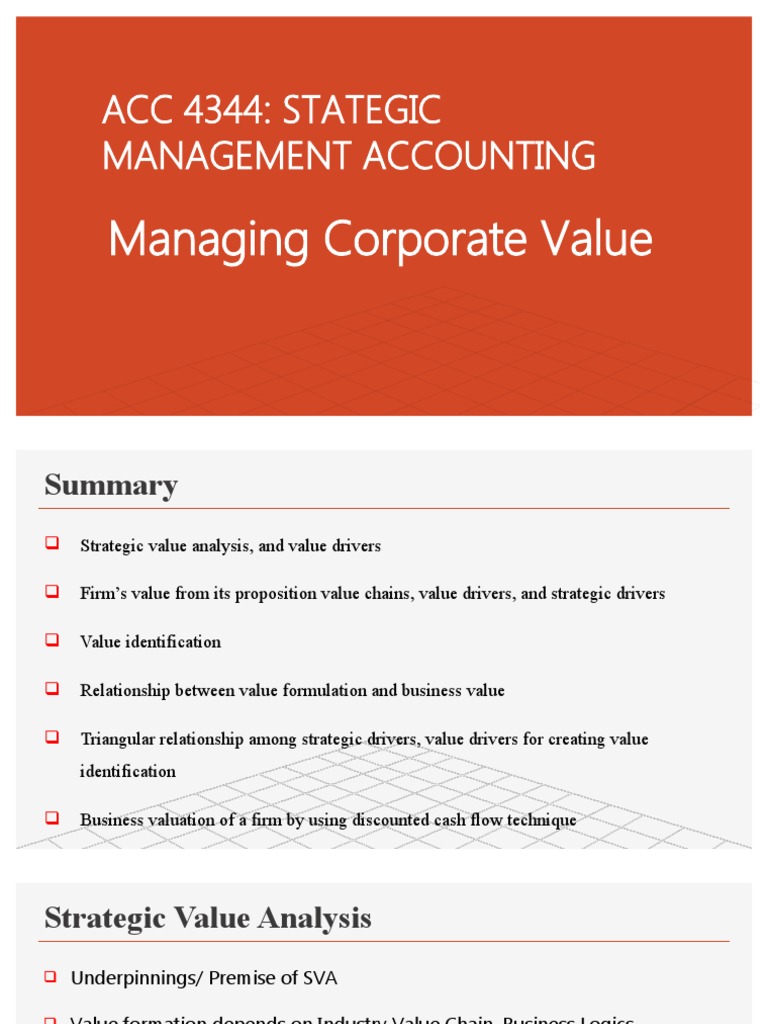 Chapter 9 - SVC Analysis - Value Search - BSC Accounting - Lecture 11 ...