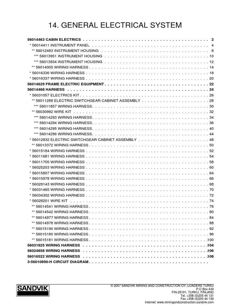 General Electrical System | PDF | Switch | Relay