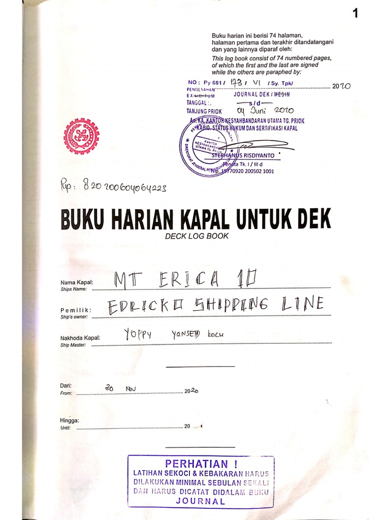 Deck Log Book Pdf