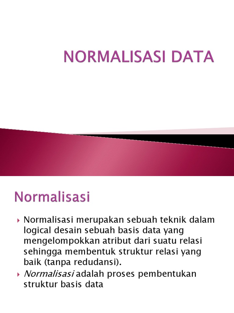 05 Normalisasi Dan Erd | PDF