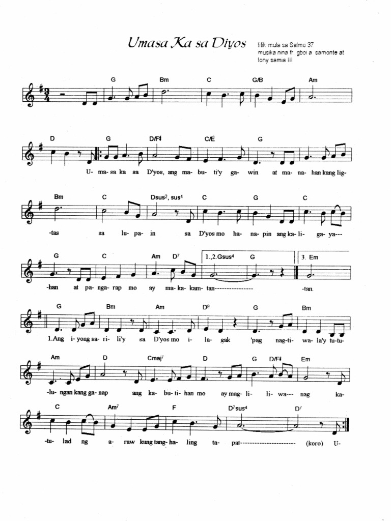 Umasa Ka Sa Diyos | PDF