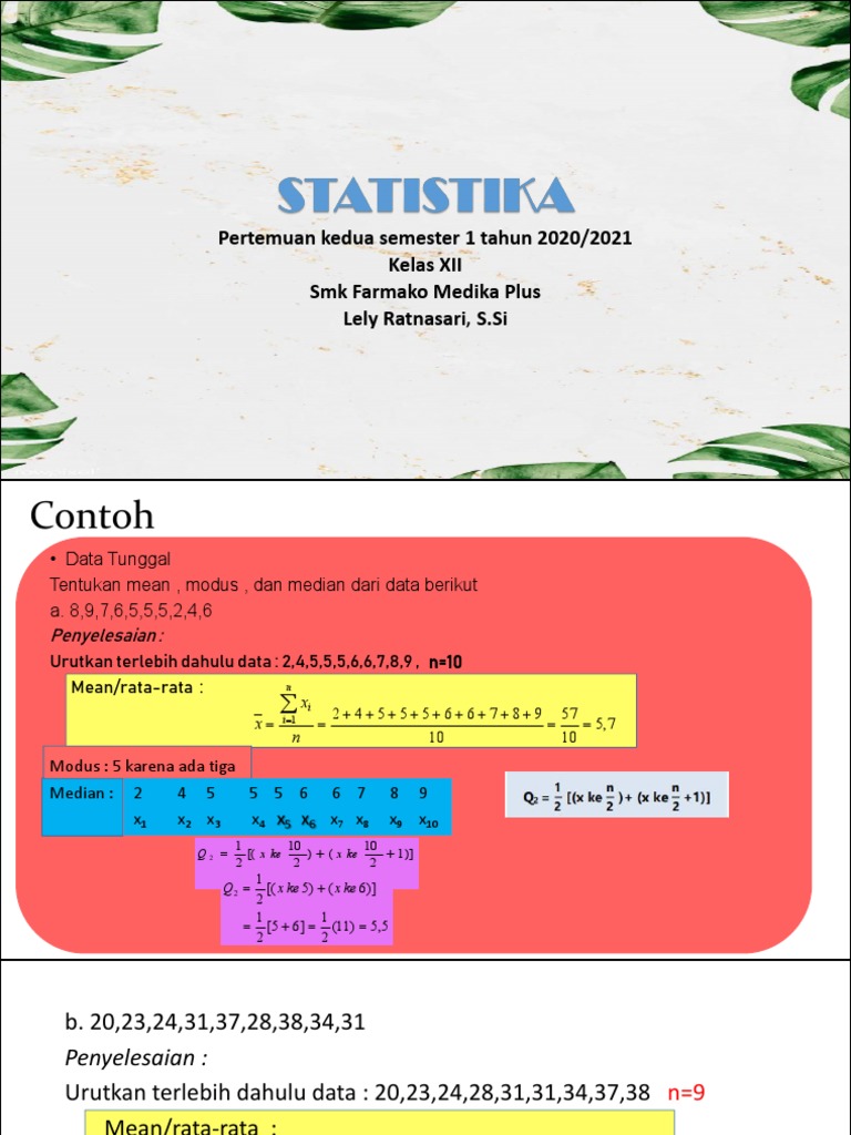 Contoh Statistika | PDF