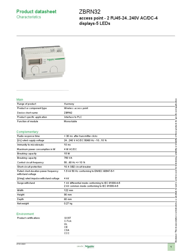 Harmony XB5R - ZBRN32 | PDF | International Electrotechnical Commission ...