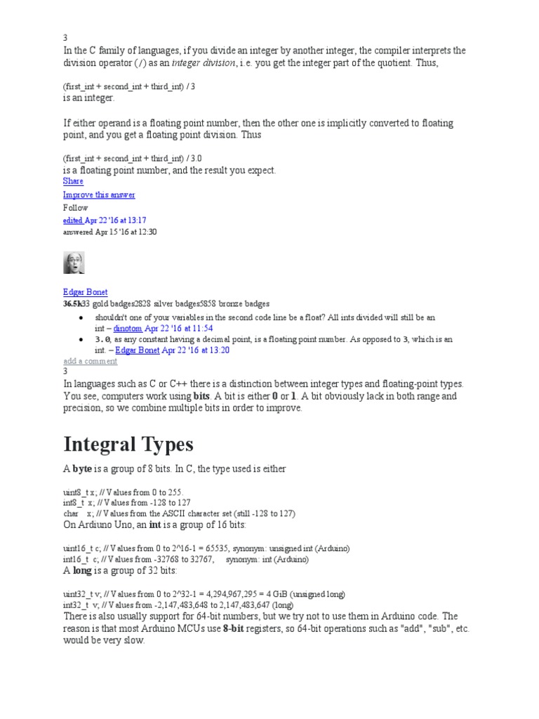 Int and Float and Print Formating | PDF | Integer (Computer Science ...