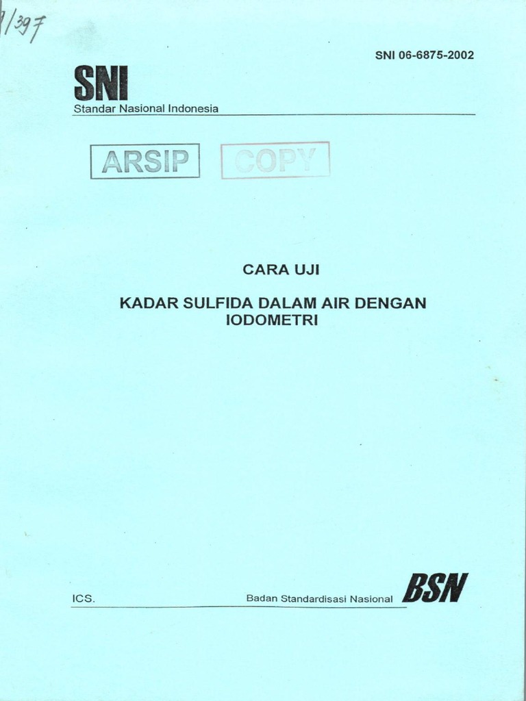 Sni 06 6875 2002 | PDF