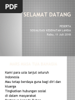 Lirik Lagu Mars Lansia Masa Tua Masa Bahagia | PDF
