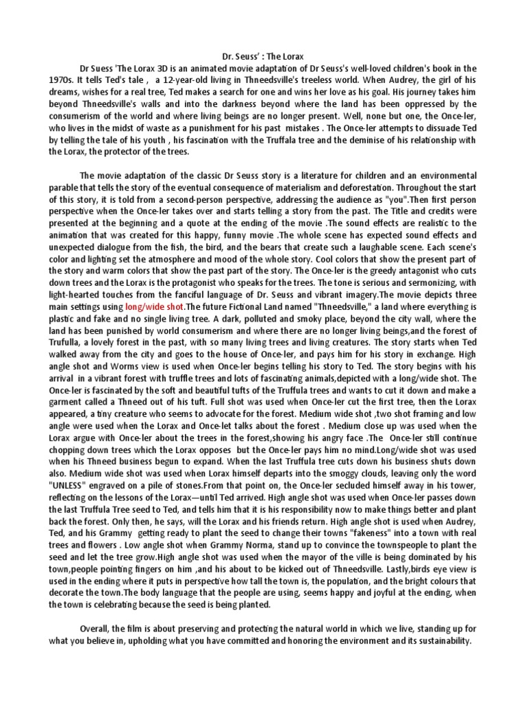 Dr. Seuss' The Lorax | PDF
