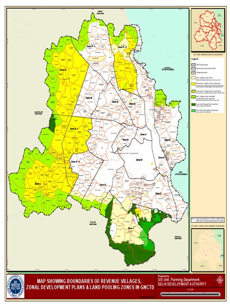 Land-Pooling-Area-With-Village (Delhi) | PDF
