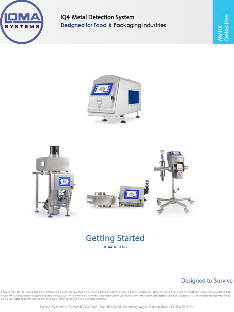 Getting Started: IQ4 Metal Detection System | PDF | Metal Detector ...