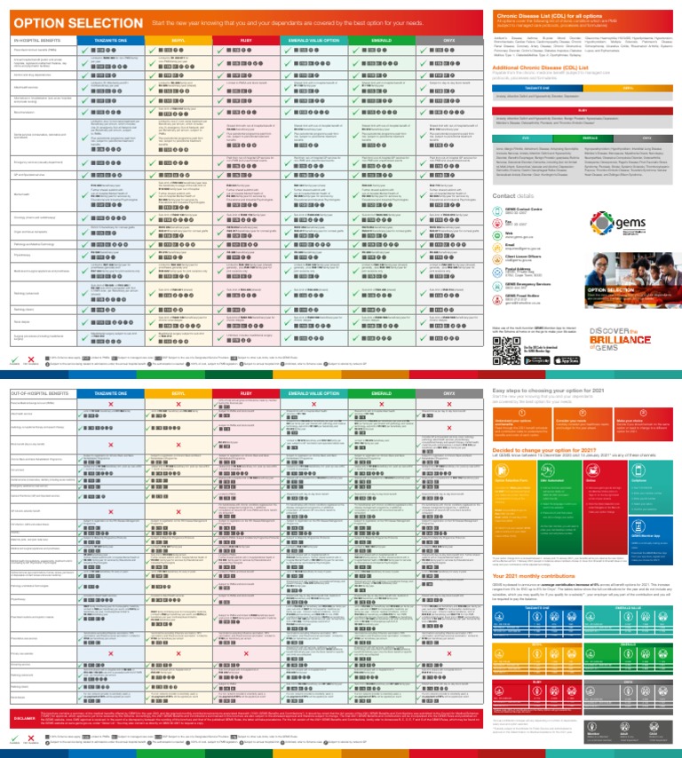 Gems Opt Select Brochure 2021 v6 3 | PDF | Physical Therapy | Chronic ...