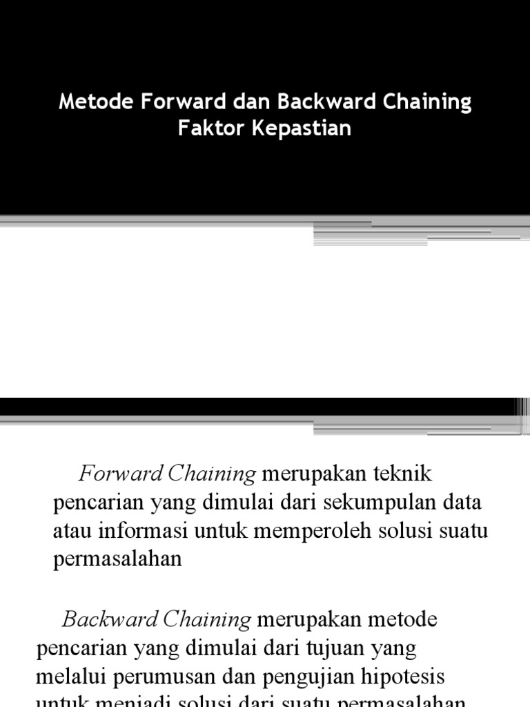 Materi Forward Cahining | PDF | Metode & Bahan Ajar