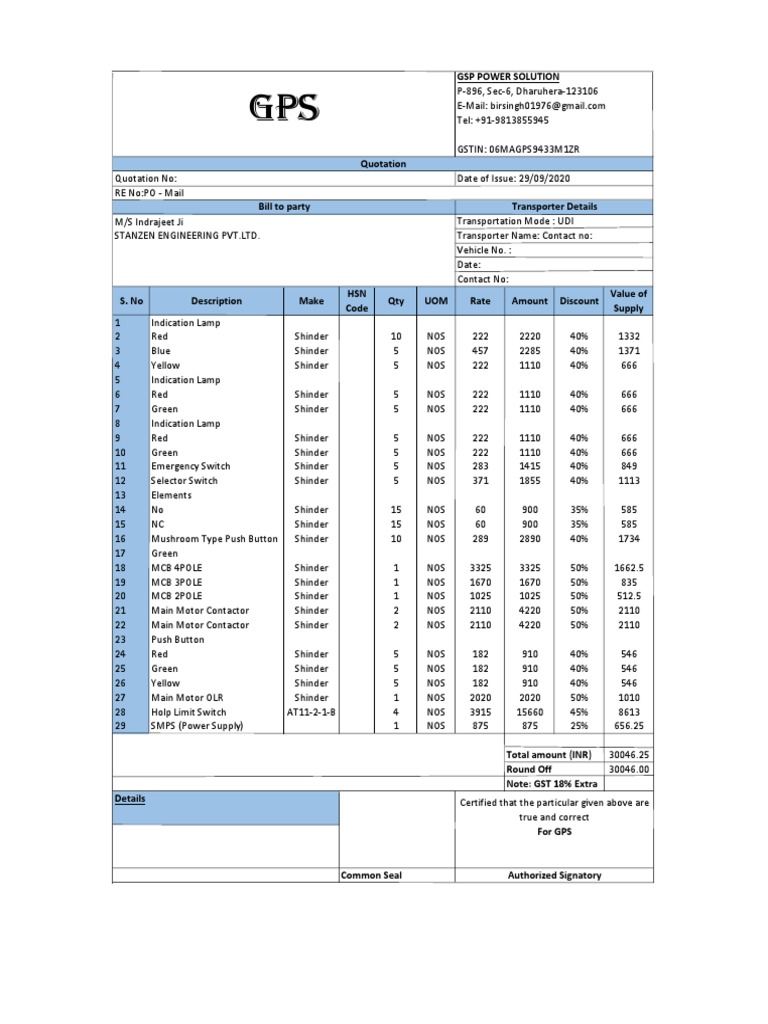 GSP Power Solution | PDF | Manufactured Goods | Electrical Engineering