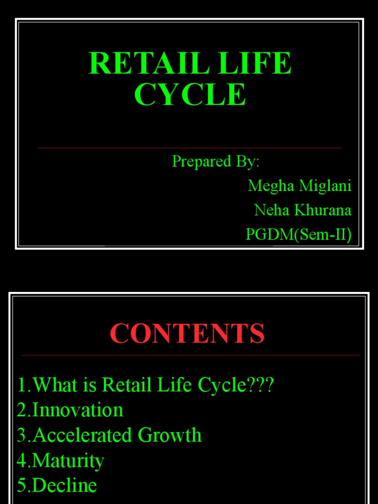 Retail Life Cycle | PDF | Retail | Profit (Economics)