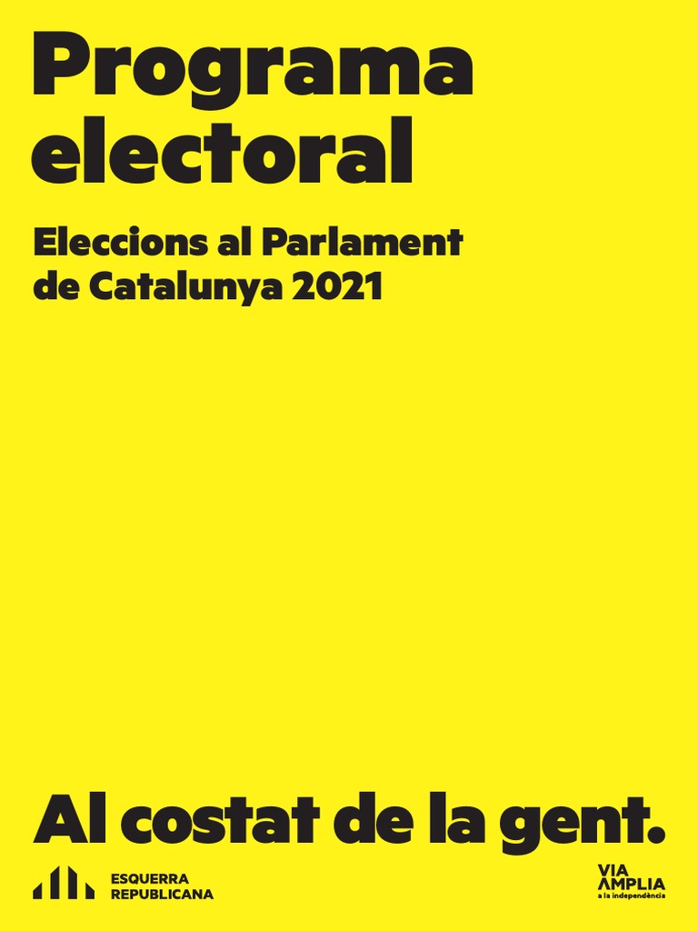 Programa Electoral D'esquerra Republicana | PDF