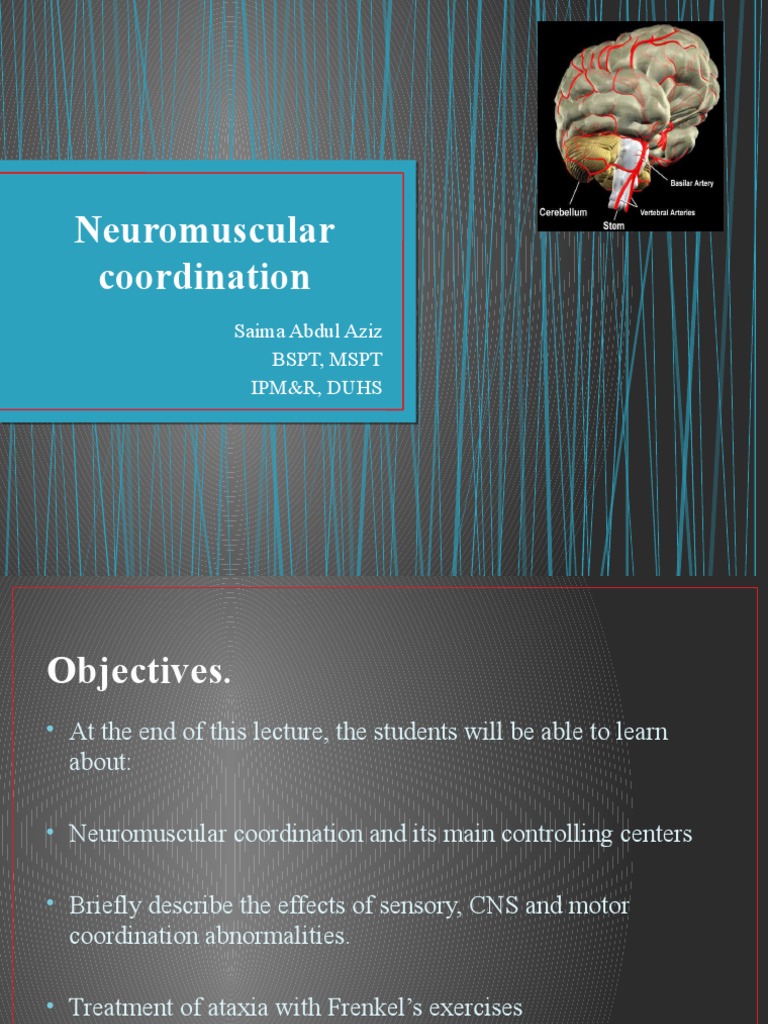 Neuro-Coordination Umair PT | PDF | Balance (Ability) | Neurological ...