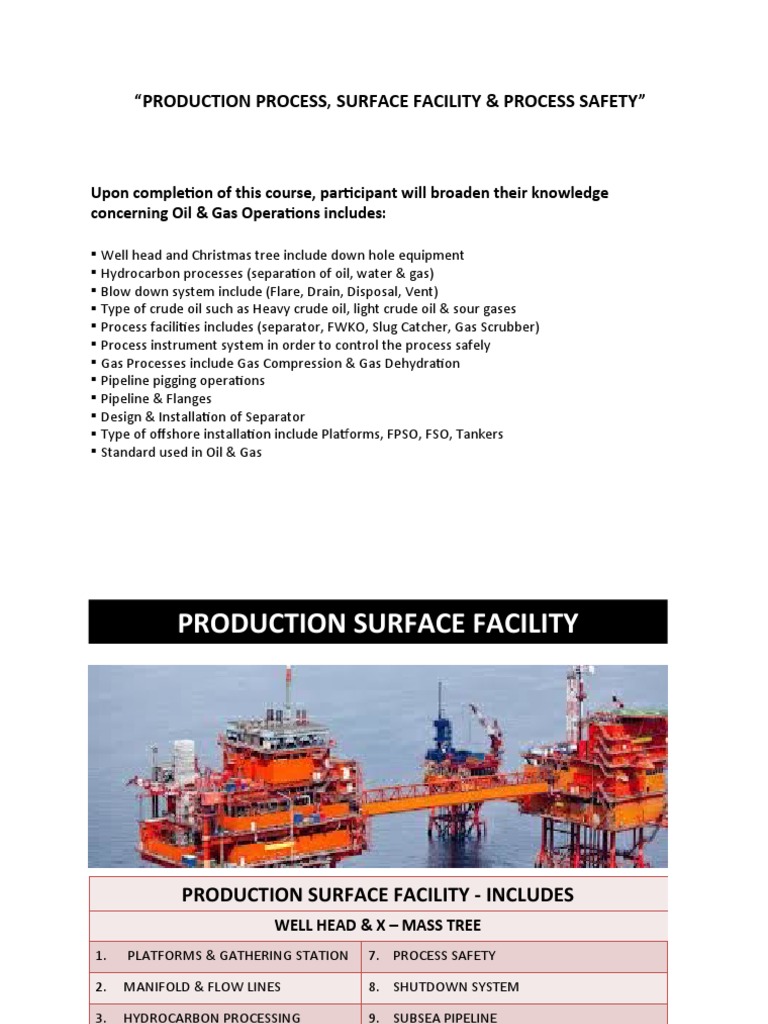Surface Facilities in Oil & Gas Production | PDF | Chemical Process ...