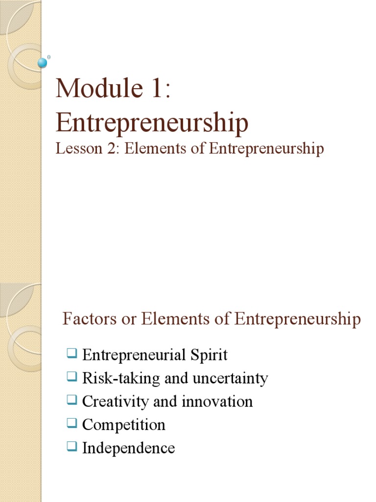 Elements of Entrepreneurship - Entrep Behavior | PDF | Entrepreneurship | Creativity