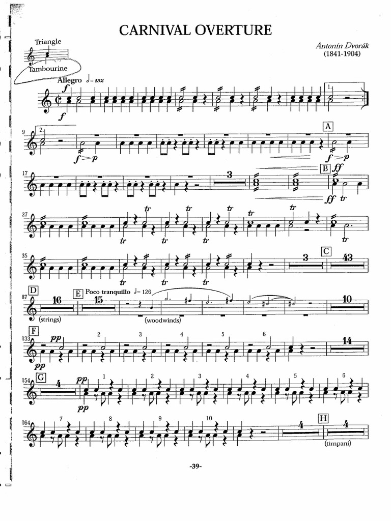 Dvorak - Carnival Overture | PDF