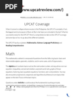 Ustet Upcat Coverage Exam | PDF | Factorization | Equations