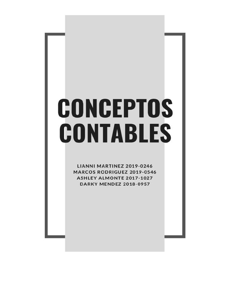 Conceptos Básicos de Contabilidad | Descargar gratis PDF | Contabilidad ...