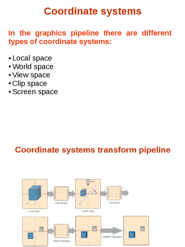 Coordinate Systems | PDF | 2 D Computer Graphics | Mathematical Objects