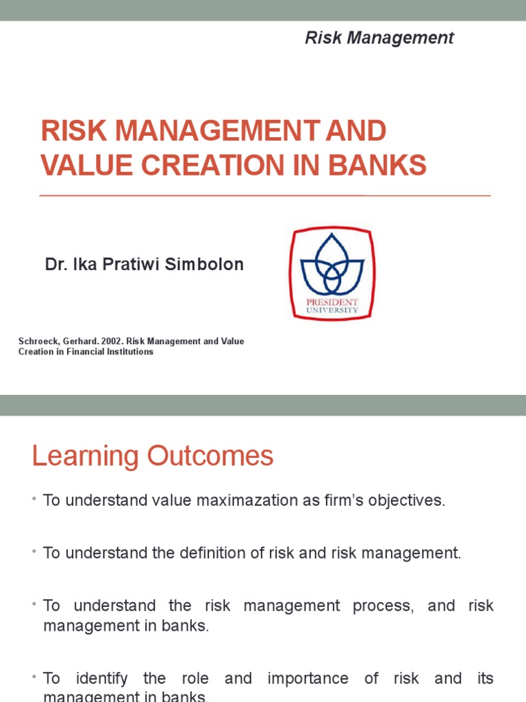 Risk Management - Value Creation | PDF | Risk | Risk Management