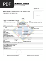 Port Access Card Application | PDF | Employment | Justice