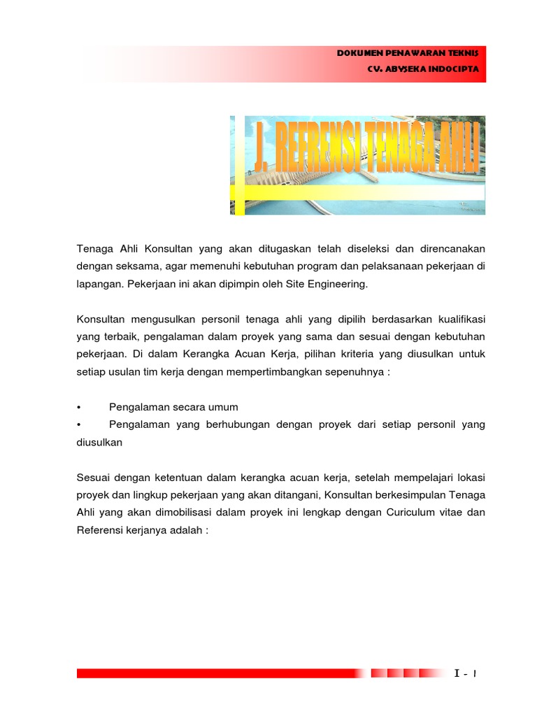 Refrensi Tenaga Ahli | PDF | Komputer