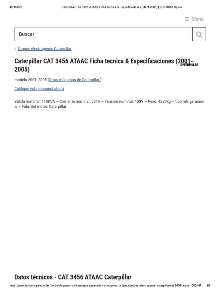 Cat 3456 | PDF | Informática y tecnología de la información | Energía y ...