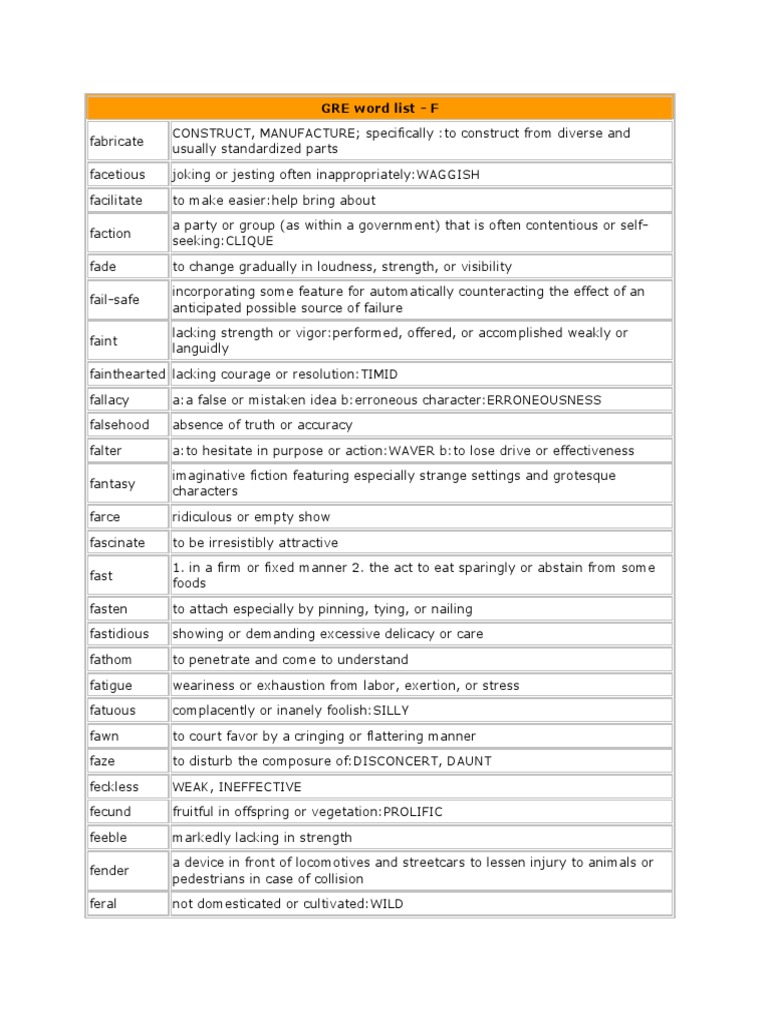 GRE Word List Analysis: Constructing Understanding of Diverse ...
