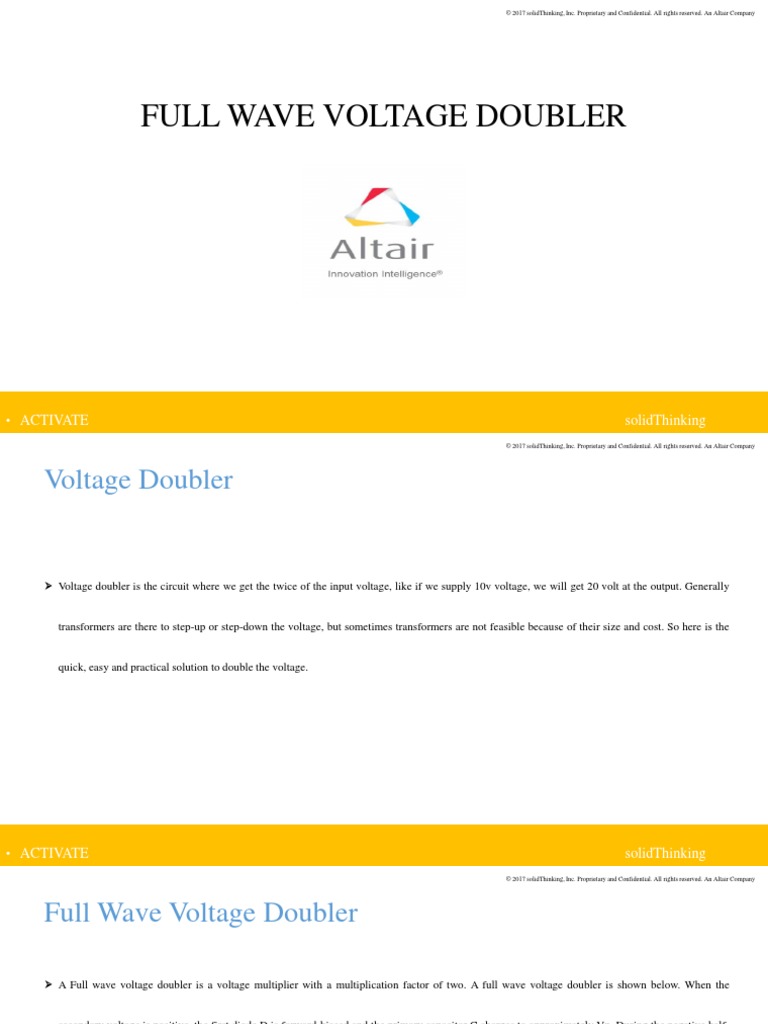 Full Wave Voltage Doubler | PDF | Capacitor | Electrical Network