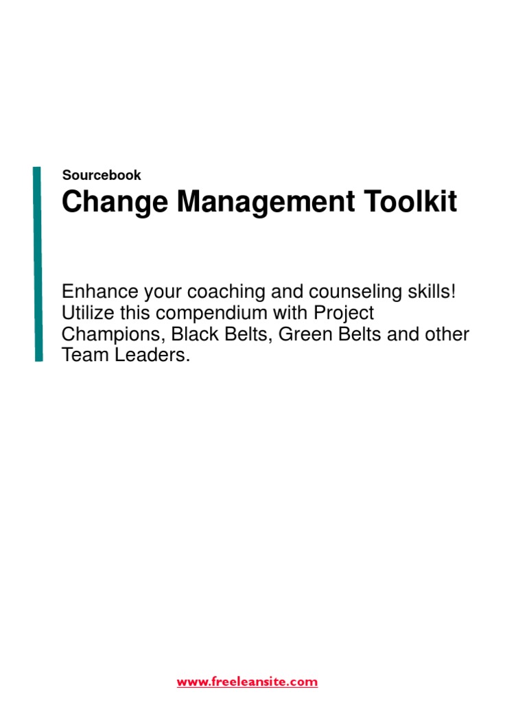 Change Management Toolkit Overview | PDF | Change Management | Goal