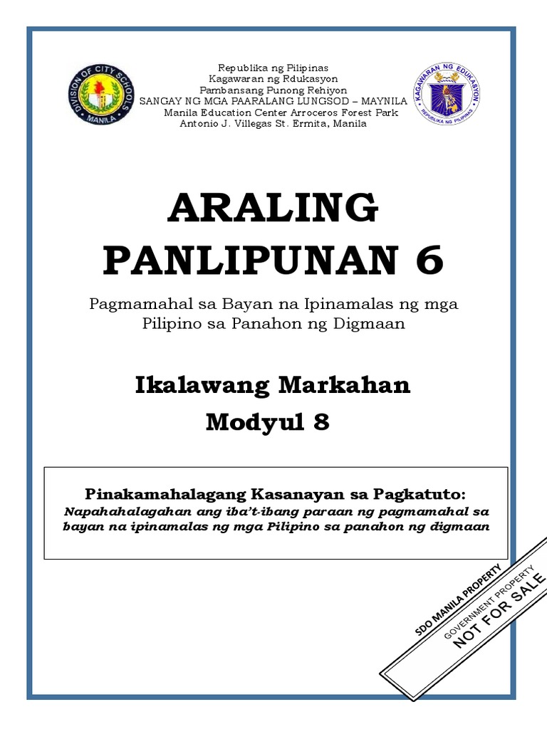 AP 6 - Q2 - Mod8 | PDF