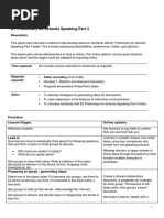 SPM P3 Speaking Test Booklet (F4 Modules) | PDF | Communication