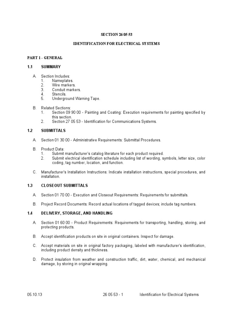 Electrical Systems Identification Guide | PDF | Electrical Equipment ...